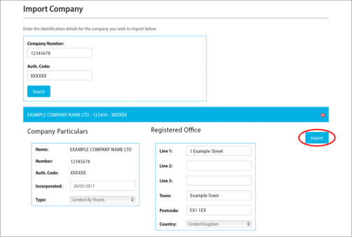How to Import a Company to your Online Company Portal